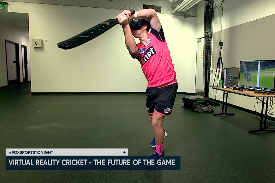 VR-tracked cricket bat | Synapse